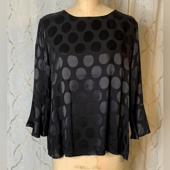 Masai | Tops | Nwt Masai Copenhagen Black Polka Dots Top Sz Large ...